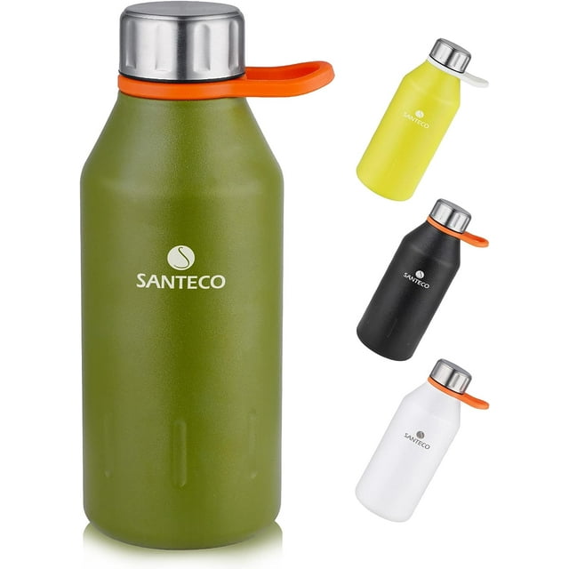 Santeco Stainless Steel Kola Water Bottle 12 fl oz, Green - Walmart.com