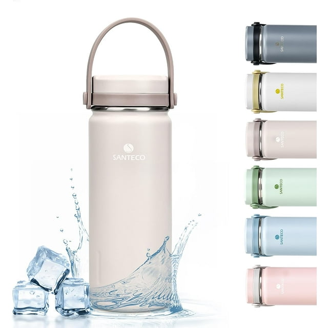 Santeco Stainless Steel Koya Water Bottle 13 fl oz, Brown - Walmart.com