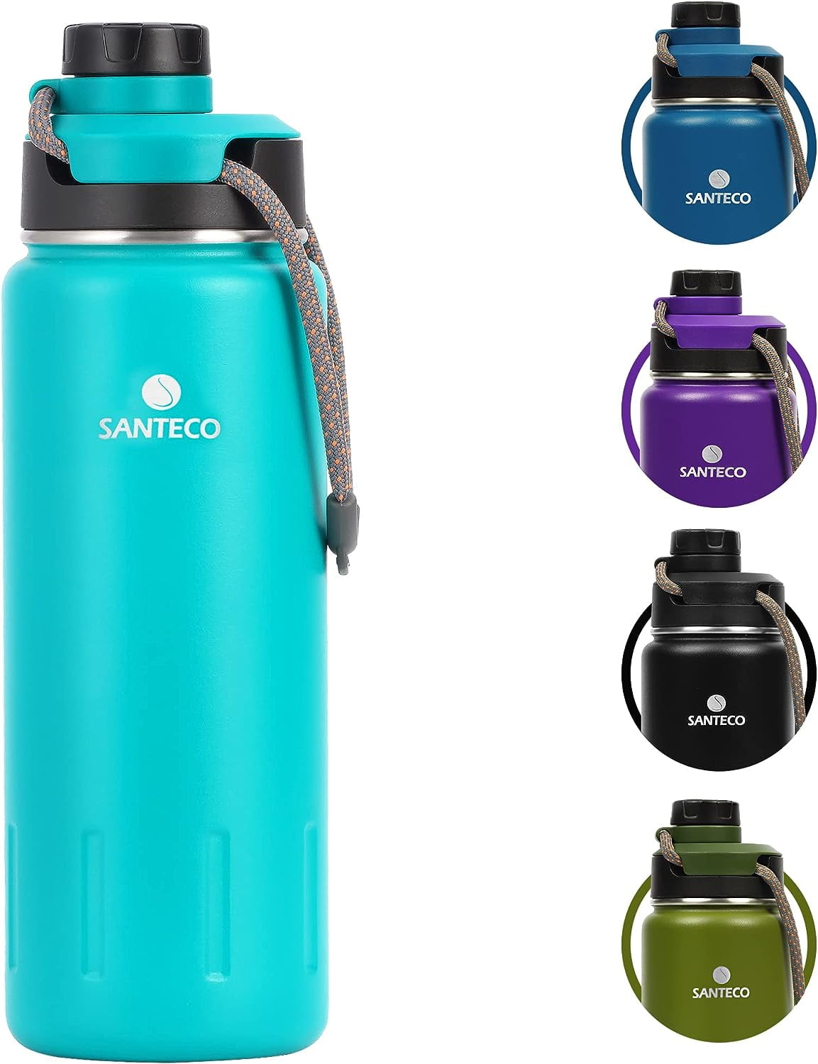 Santeco Stainless Steel ktwo Water Bottle 24 fl oz, Green - Walmart.com