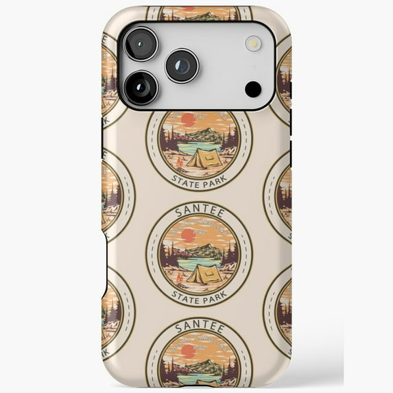 Santee South Carolina Park Scenic Emblem iPhone Case 17 16 15 14 13 12 ...