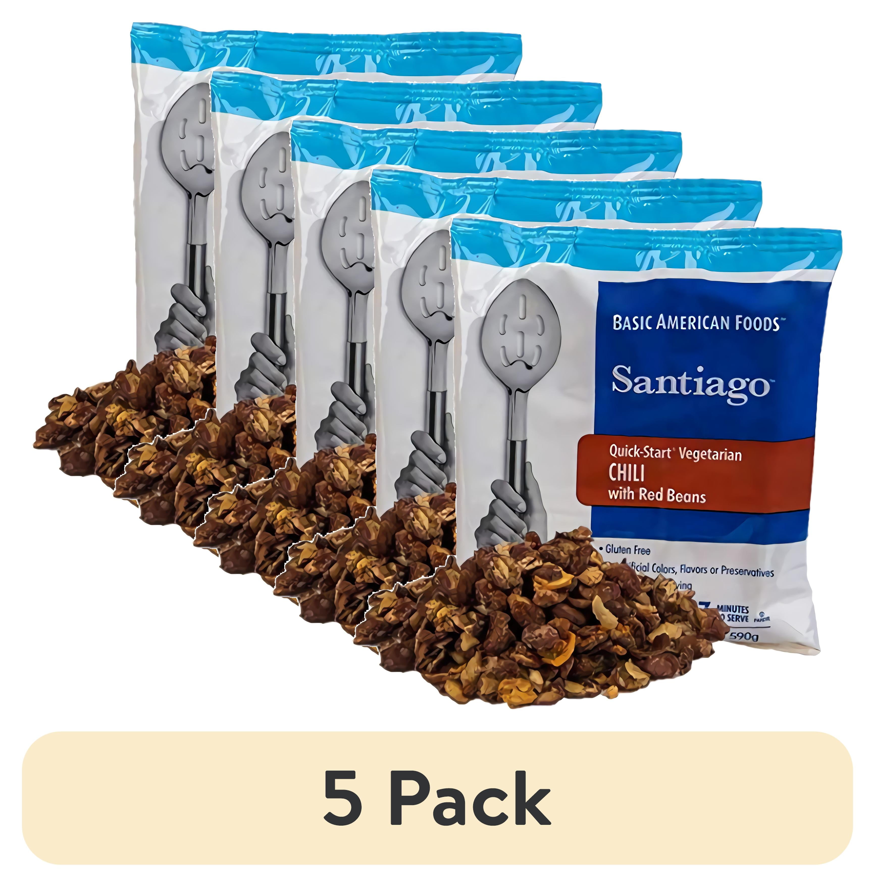 (5 pack) Santiago QUICK-START Vegetarian Chili w/Red Beans, 20.8 oz. - Walmart.com