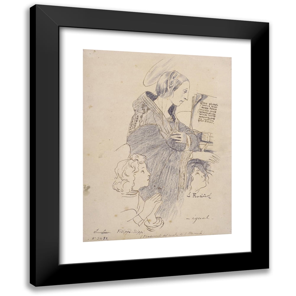 Santiago Rusiñol 15x18 Black Modern Framed Museum Art Print Titled ...