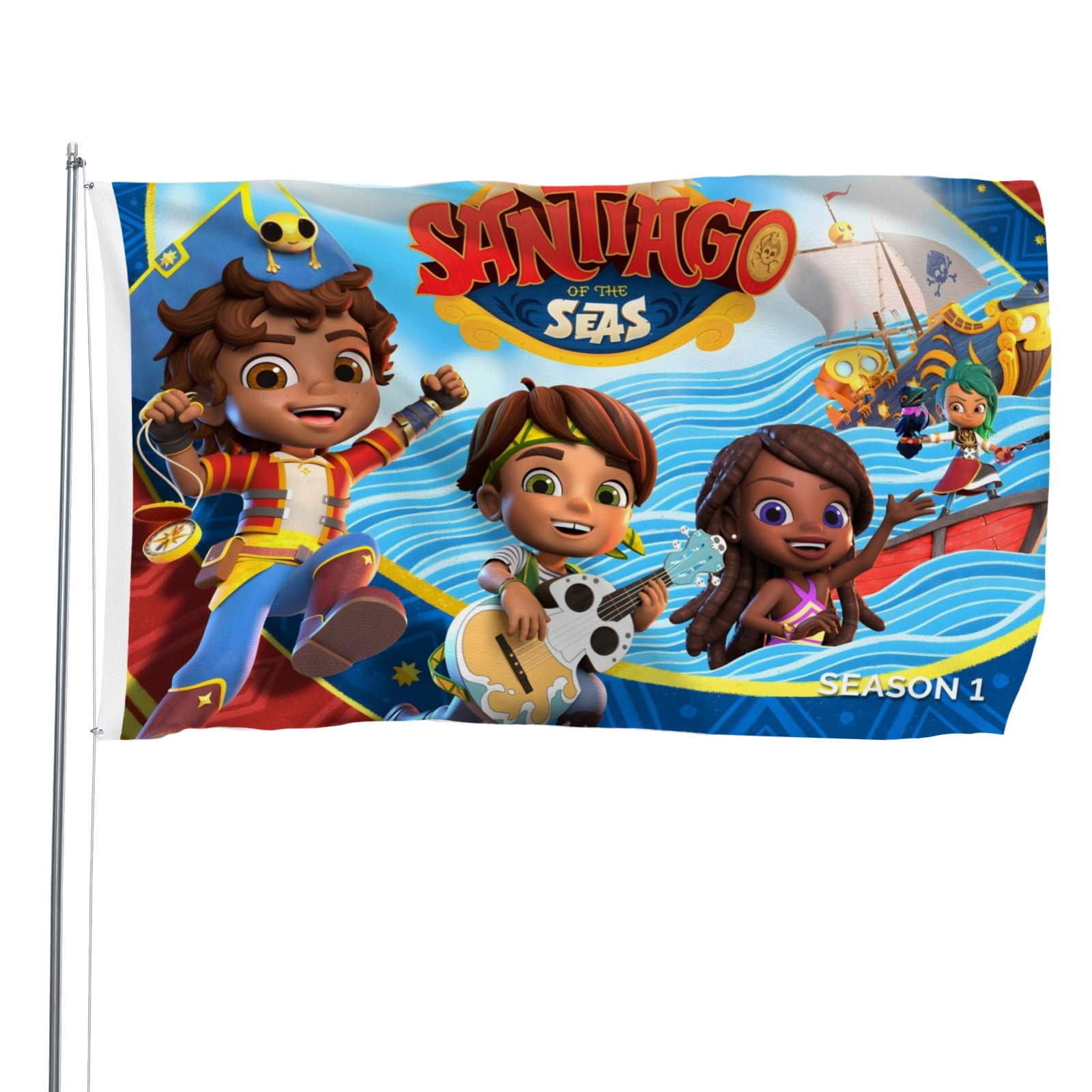 Santiago of the Sea-themed Printed Flag Perfect gift for fans, friends, and family members, and ...