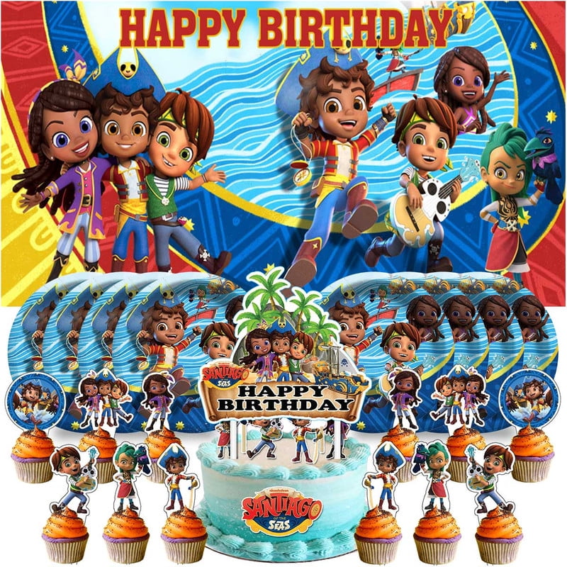 Santiago of the Sea Party Supplies Decor Backdrop Plates Background ...
