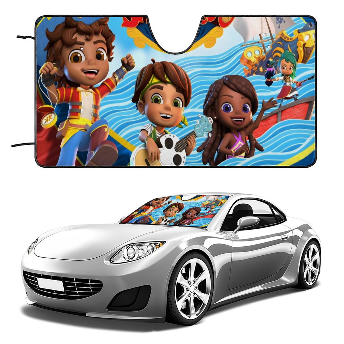 Santiago of the Sea-theme Windshield Sun Shade Front Protector Folding ...