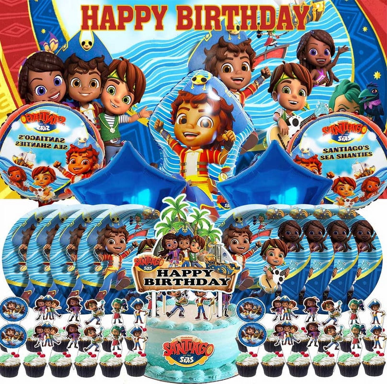 Santiago of the sea Party Supplies Plates Decorations Birthday Cake ...