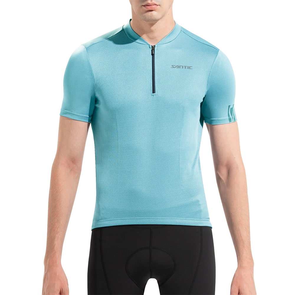 Santic Cycling Jersey Men Short Sleeve Bike Jersey with Three Pockets ...