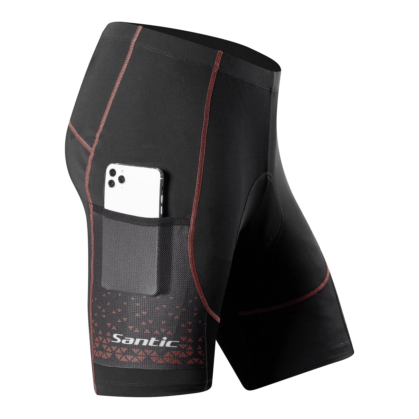 Santic Men's Cycling Shorts Padded Bike Riding Tights Men Bicycle Pants ...