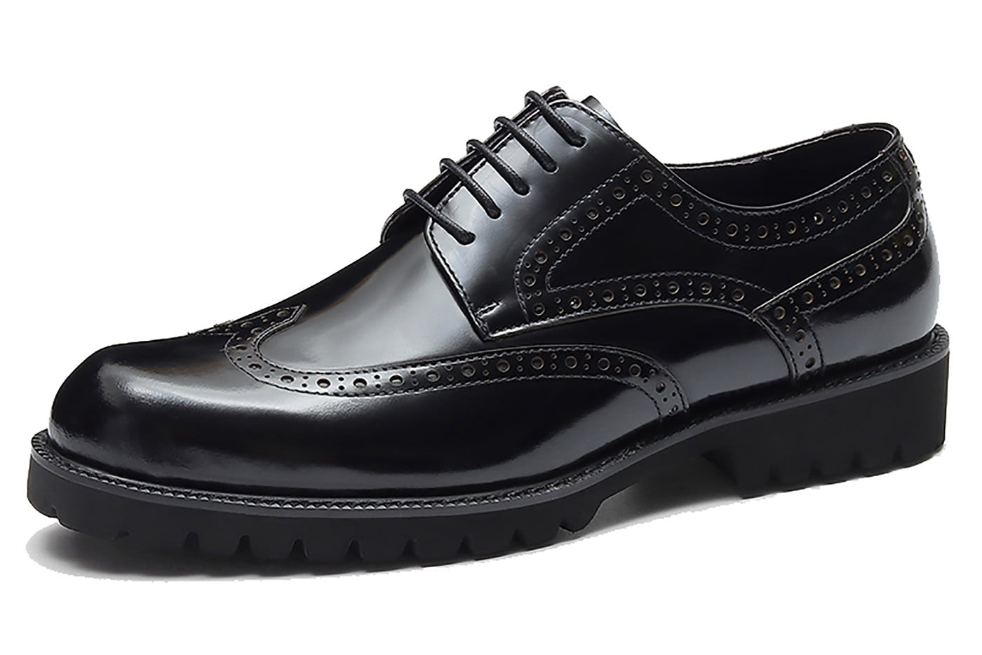 Santimon Men’s Formal Oxford Shoes Classic Brogue Dress Shoes Lace up ...