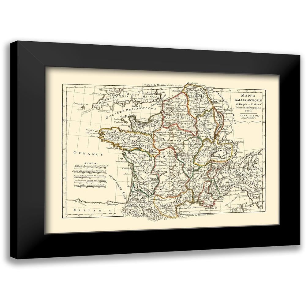 Santini 14x11 Black Modern Framed Museum Art Print Titled - Ancient ...