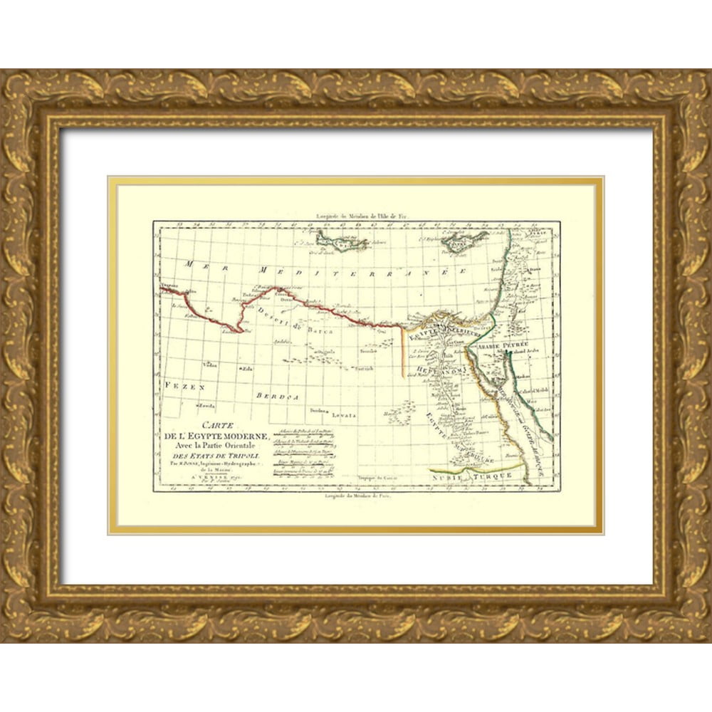 Santini 14x11 Gold Ornate Wood Framed with Double Matting Museum Art ...