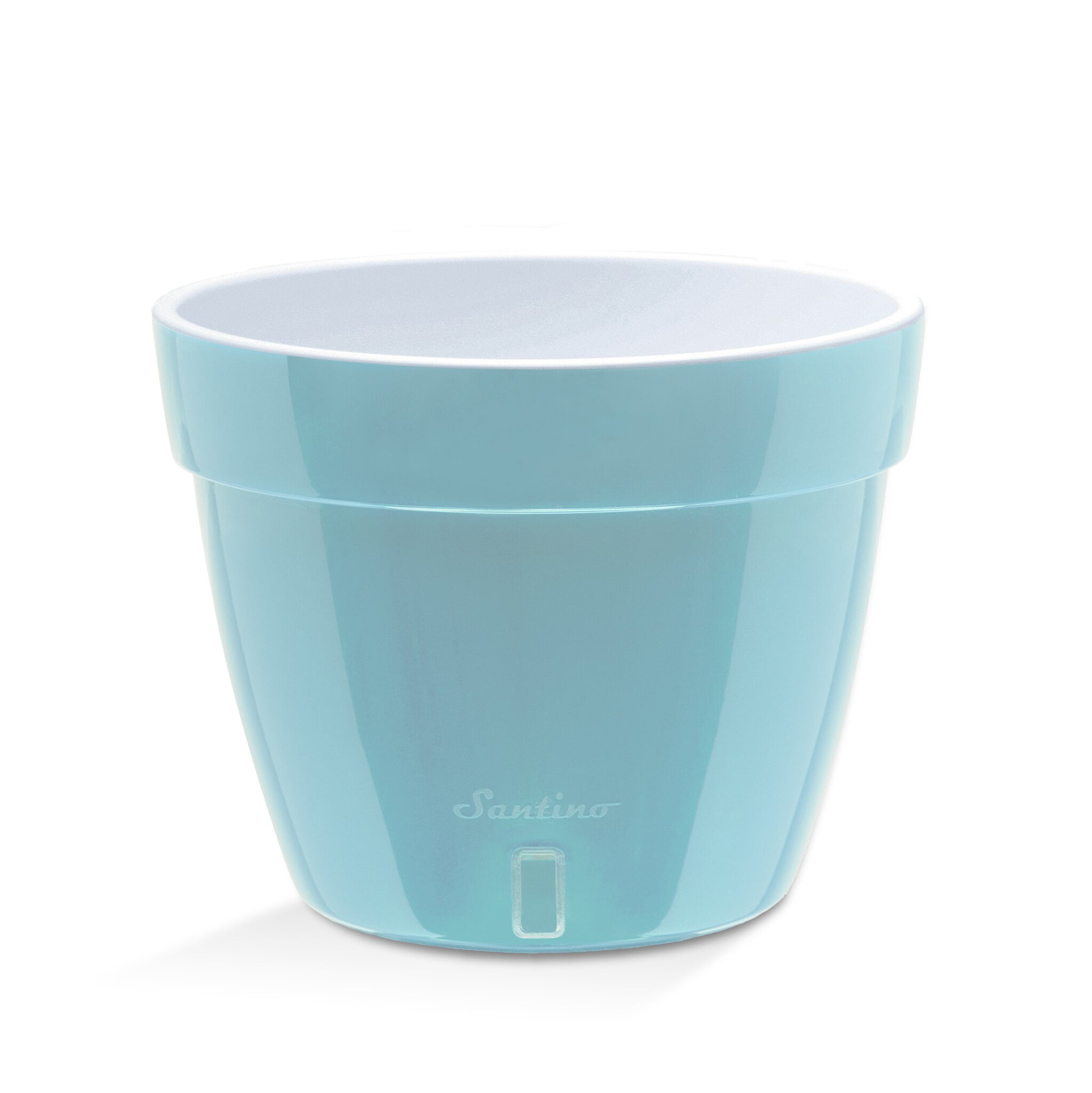 ⭐ Santino ASTI 10.6 Inch Self Watering Planter MENTHOL/WHITE for Indoor ...