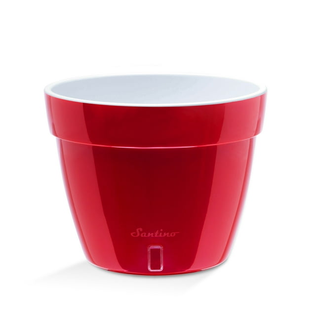 ⭐ Santino ASTI 11.8 Inch Self Watering Planter Red-Pearl/White for ...