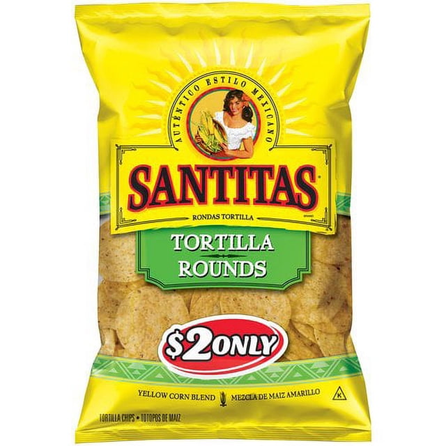 Santitas Yellow Corn Tortilla Round Chips, 11 Oz. - Walmart.com