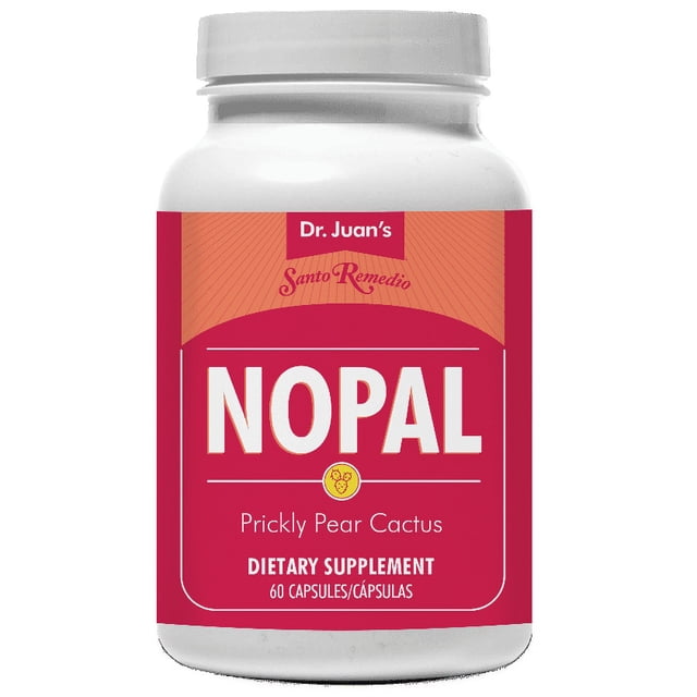 Santo Remedio Nopal, Prickly Pear Cactus Dietary Supplement, 700 mg, 60 ...