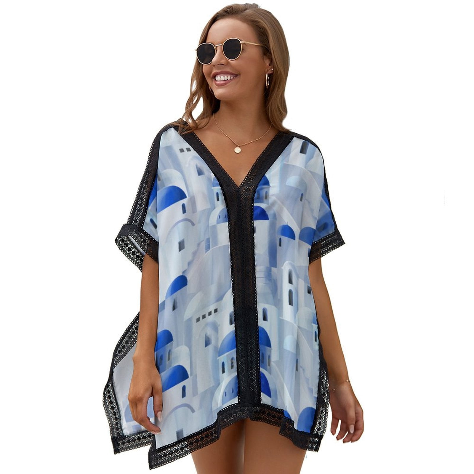 Santorini, Greece Women's Swimsuit Coverup Summer Beach Cover Up ...