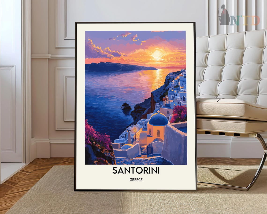 Santorini Print, Santorinisantorini Poster, Santorini Photo, Santorini ...