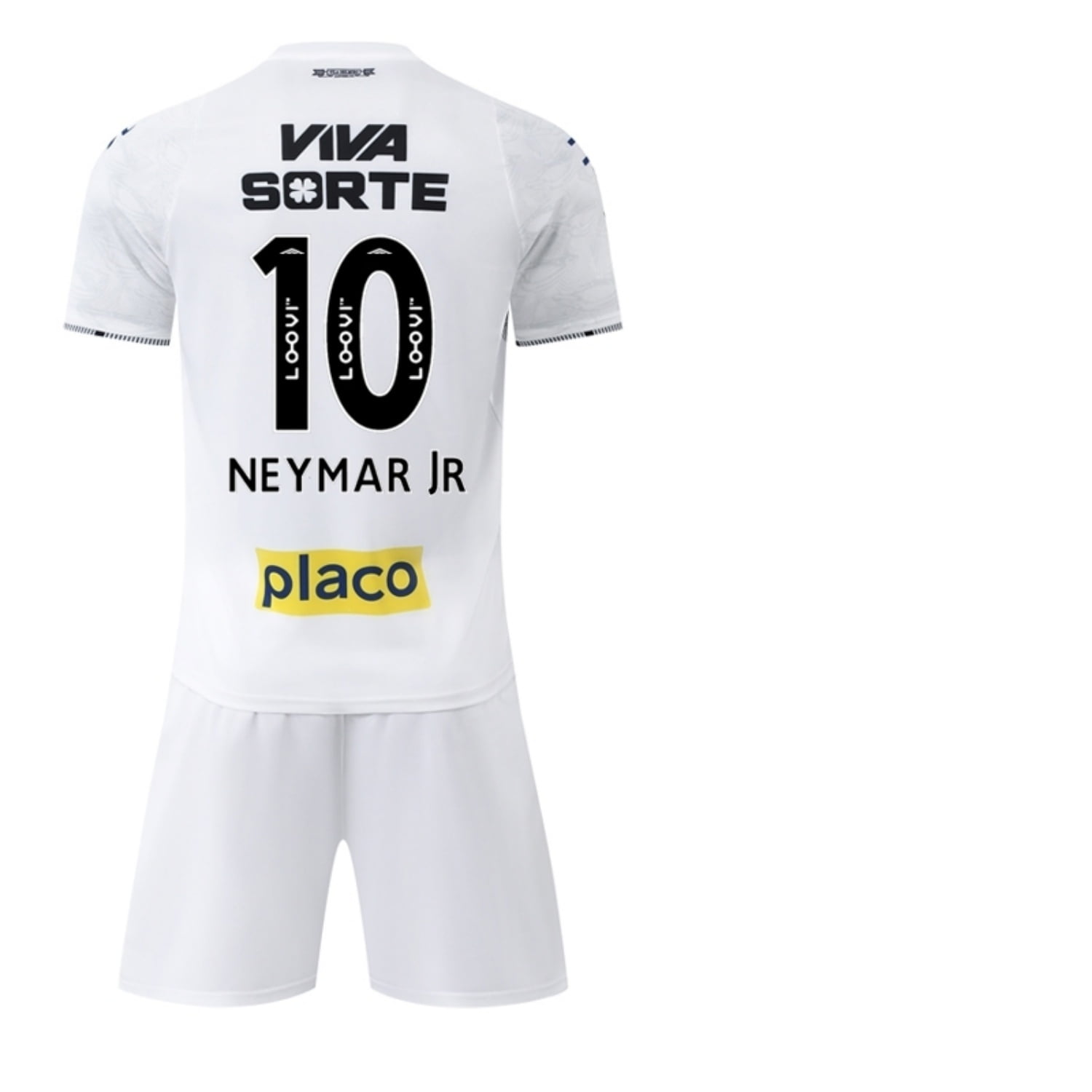 Santoss 24/25 Home Soccer Shirt with Neymar Jr 10 Printing - Walmart.com