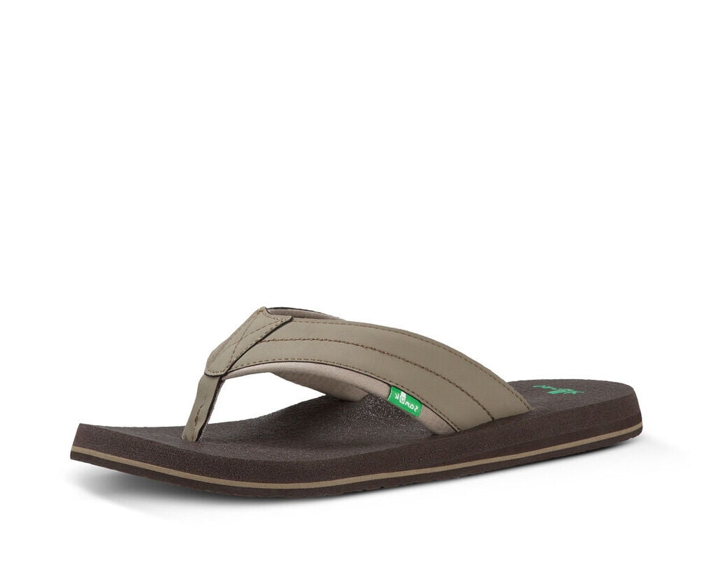 Sanuk Beer Cozy 2 Brindle Flip-Flop Open Rounded Toe Slip On Summer ...