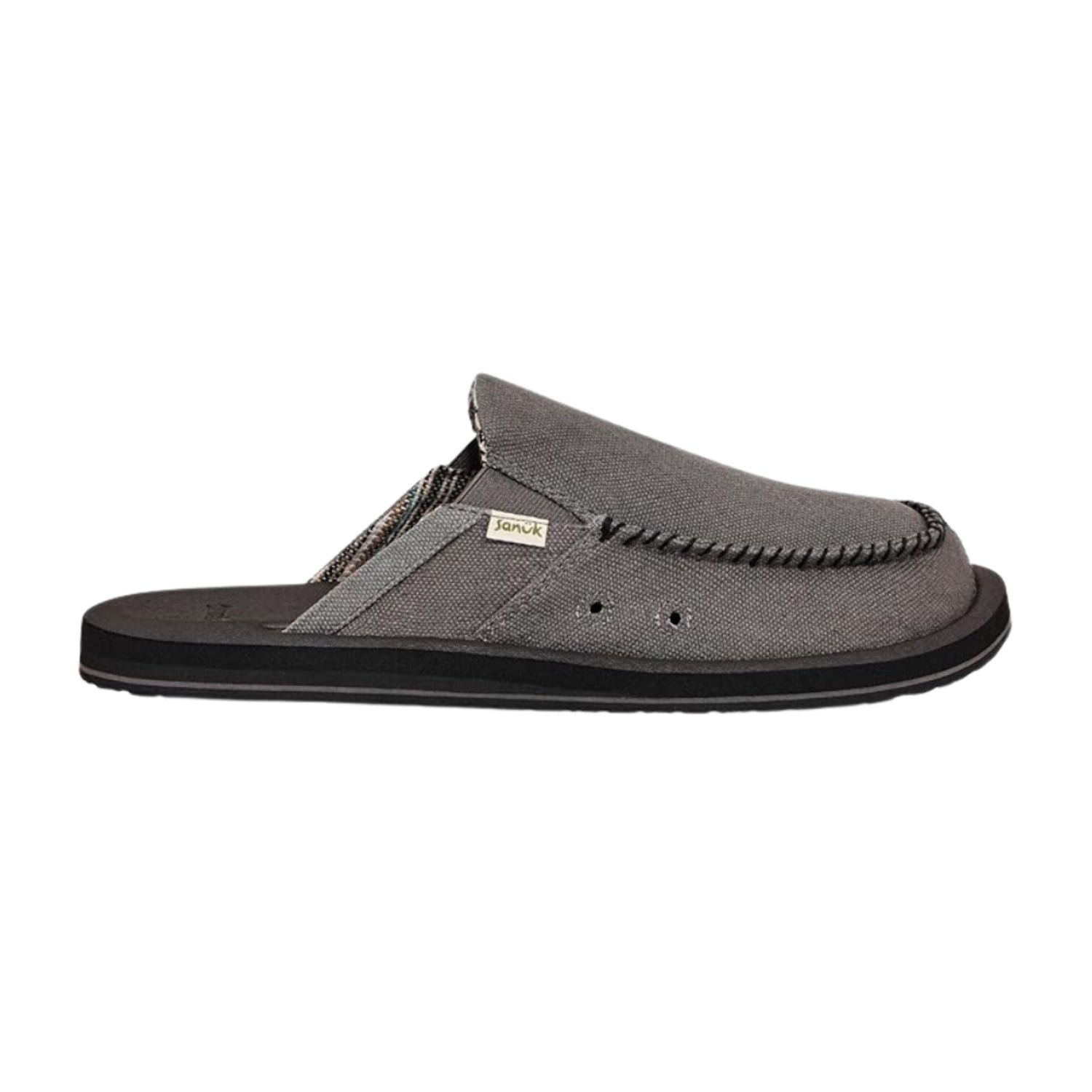Sanuk Men's You Got My Back Loafers – Dark Grey Slip-On Shoes, Memory ...