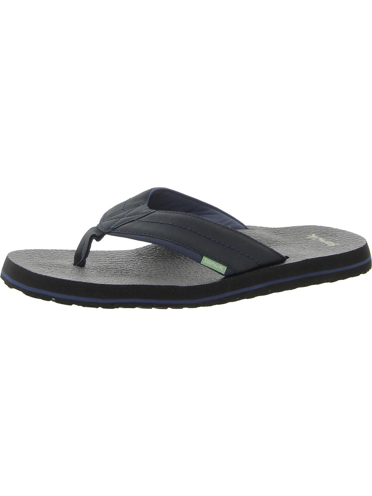 Sanuk Mens Slip On Open Toe Thong Sandals - Walmart.com