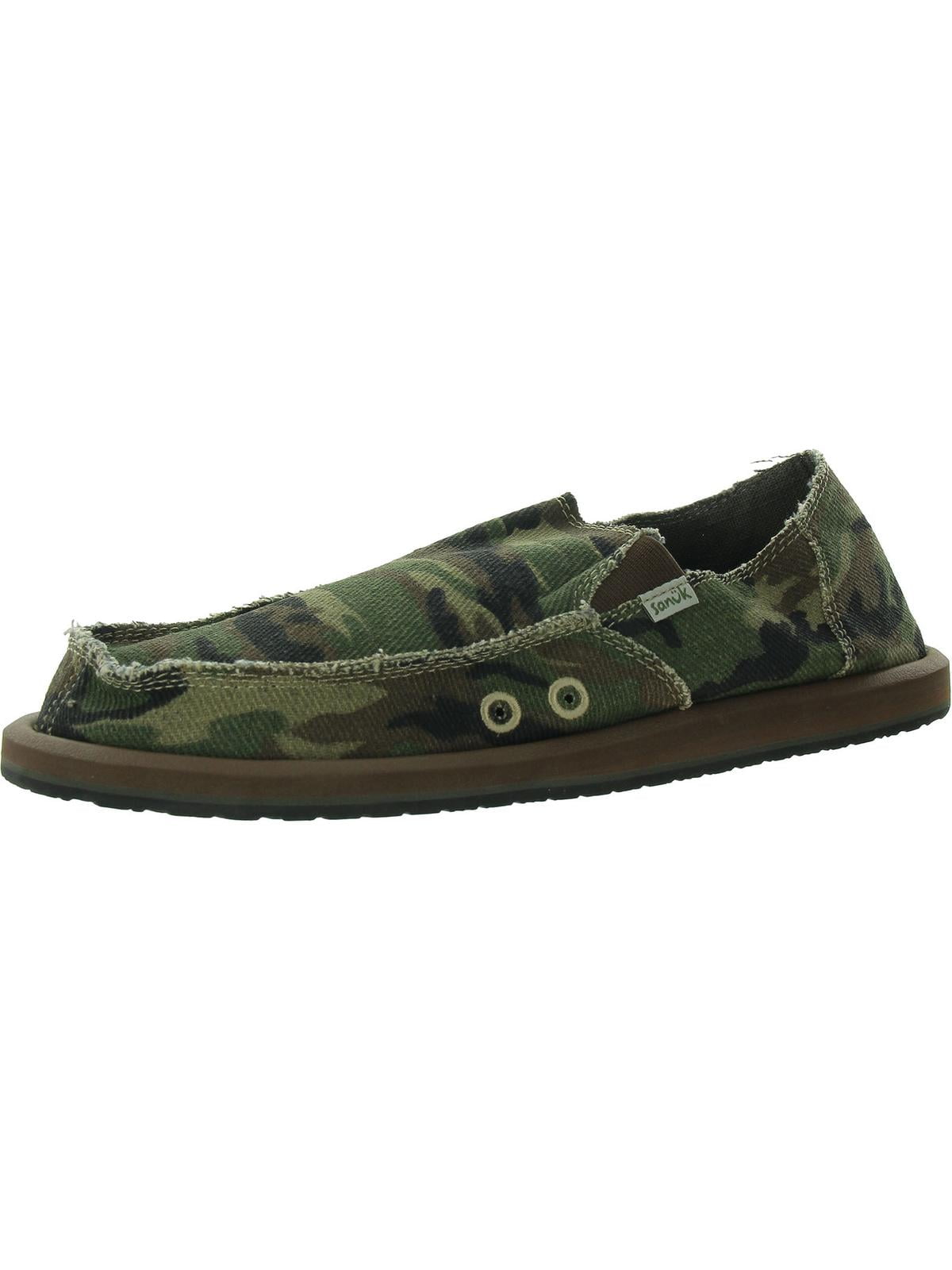 Sanuk Mens Vagabond Canvas Comfort Insole Slip-On Shoes - Walmart.com