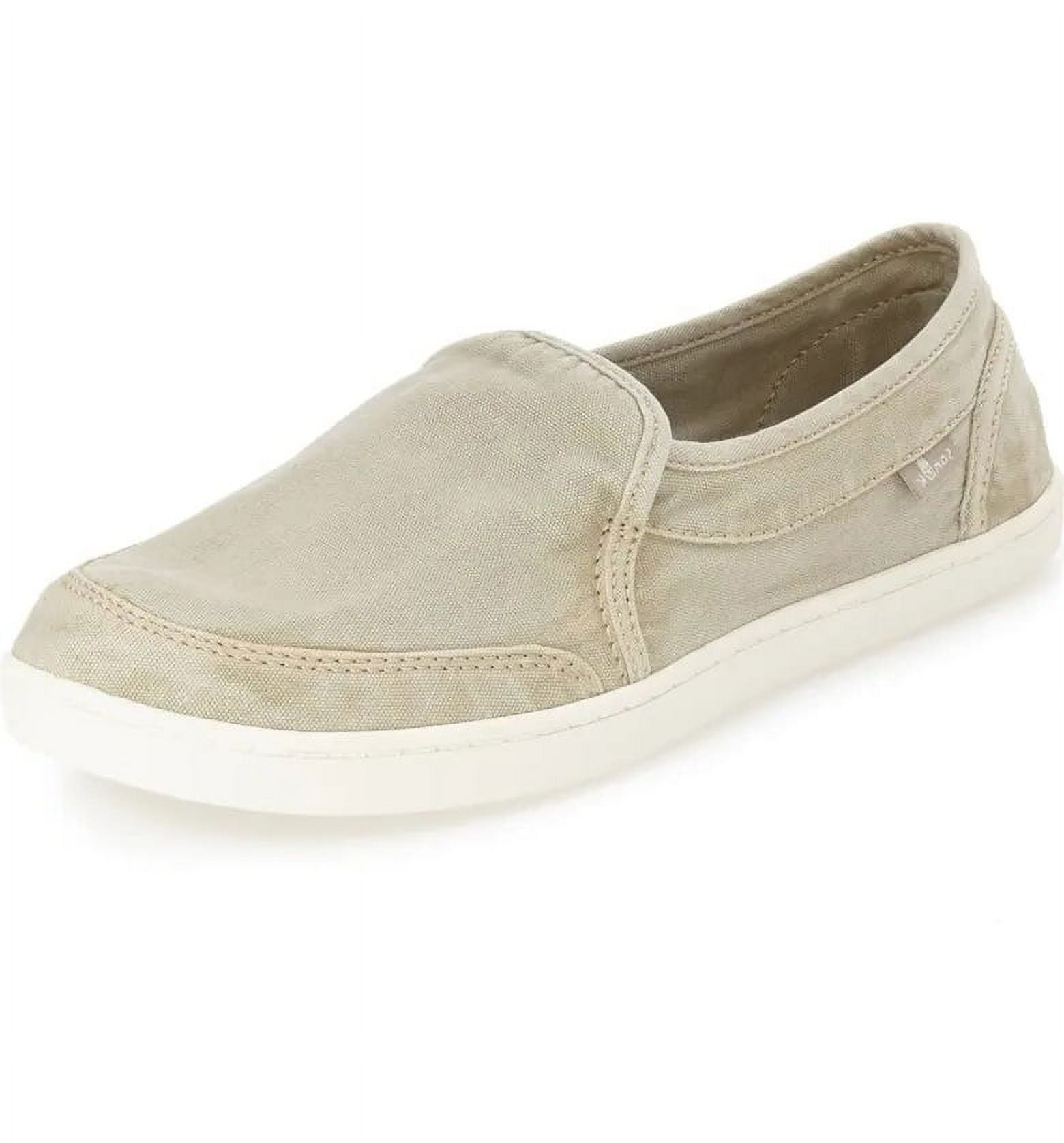 Sanuk Women's Pair O Dice Canvas Slip-On Sneakers, Natural, Size 10 ...