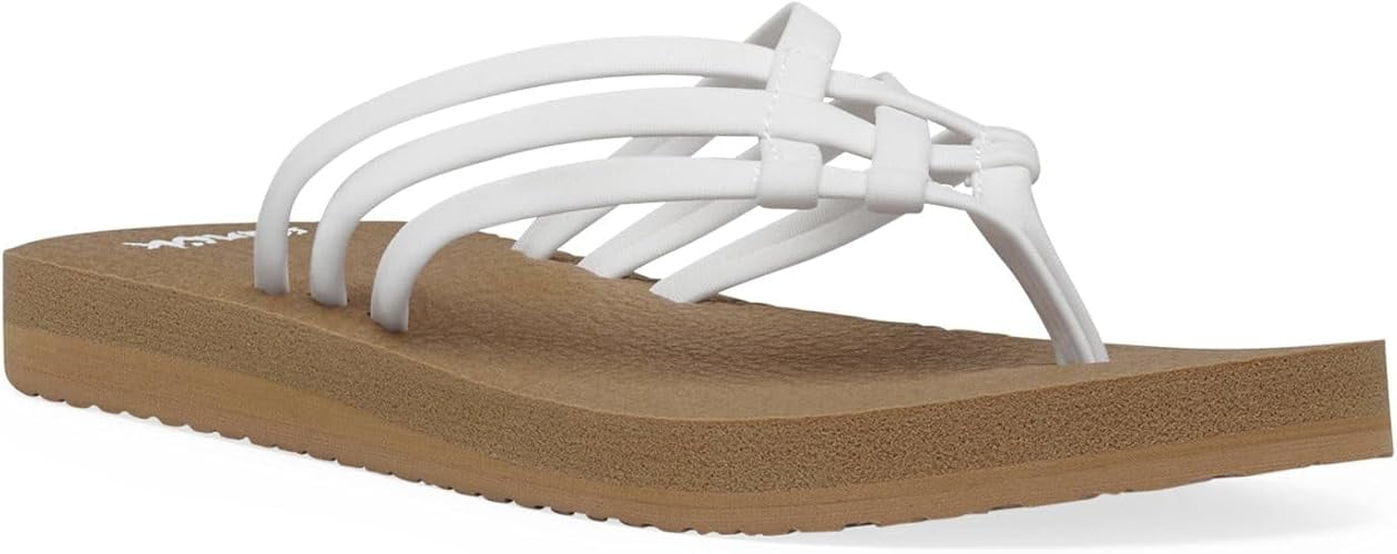 Sanuk Women's Yoga Sandy, Nylon Upper Crisscross Sandals, EVA Midsole ...