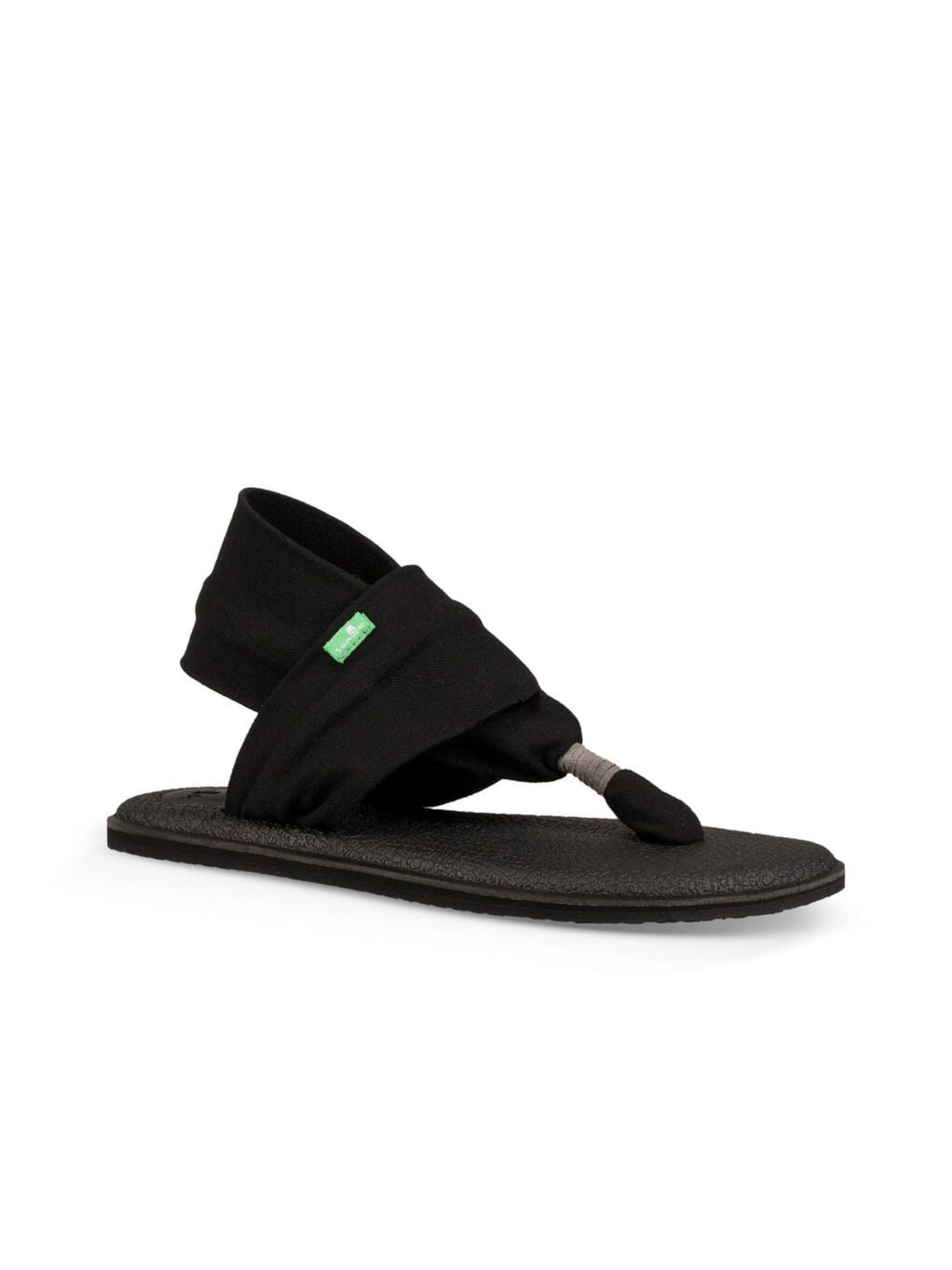 Sanuk Women's Casual Slingback Sandal, Yoga Sling 2, Size 10, Black ...