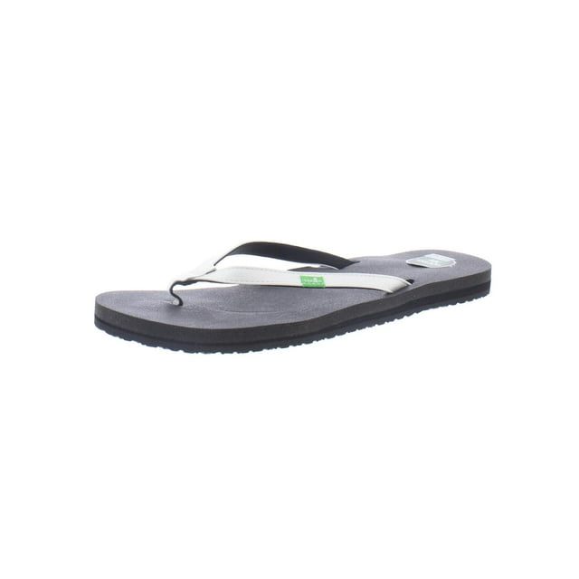 Sanuk Womens Yoga Joy Faux Leather Slide Flip-Flops - Walmart.com