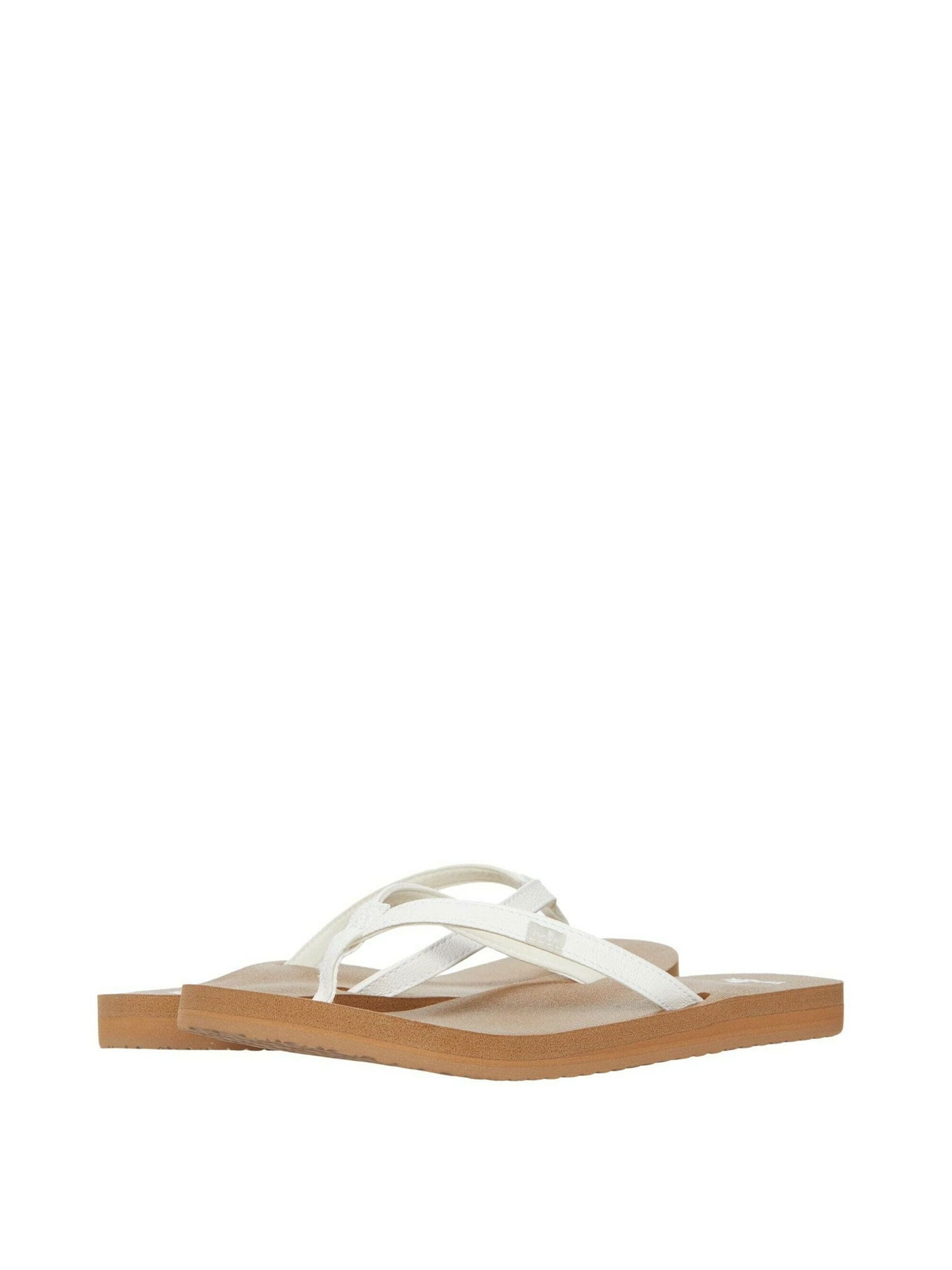 Sanuk Yoga Joy Women's Sandals, Flip Flop, Faux Leather Upper ...