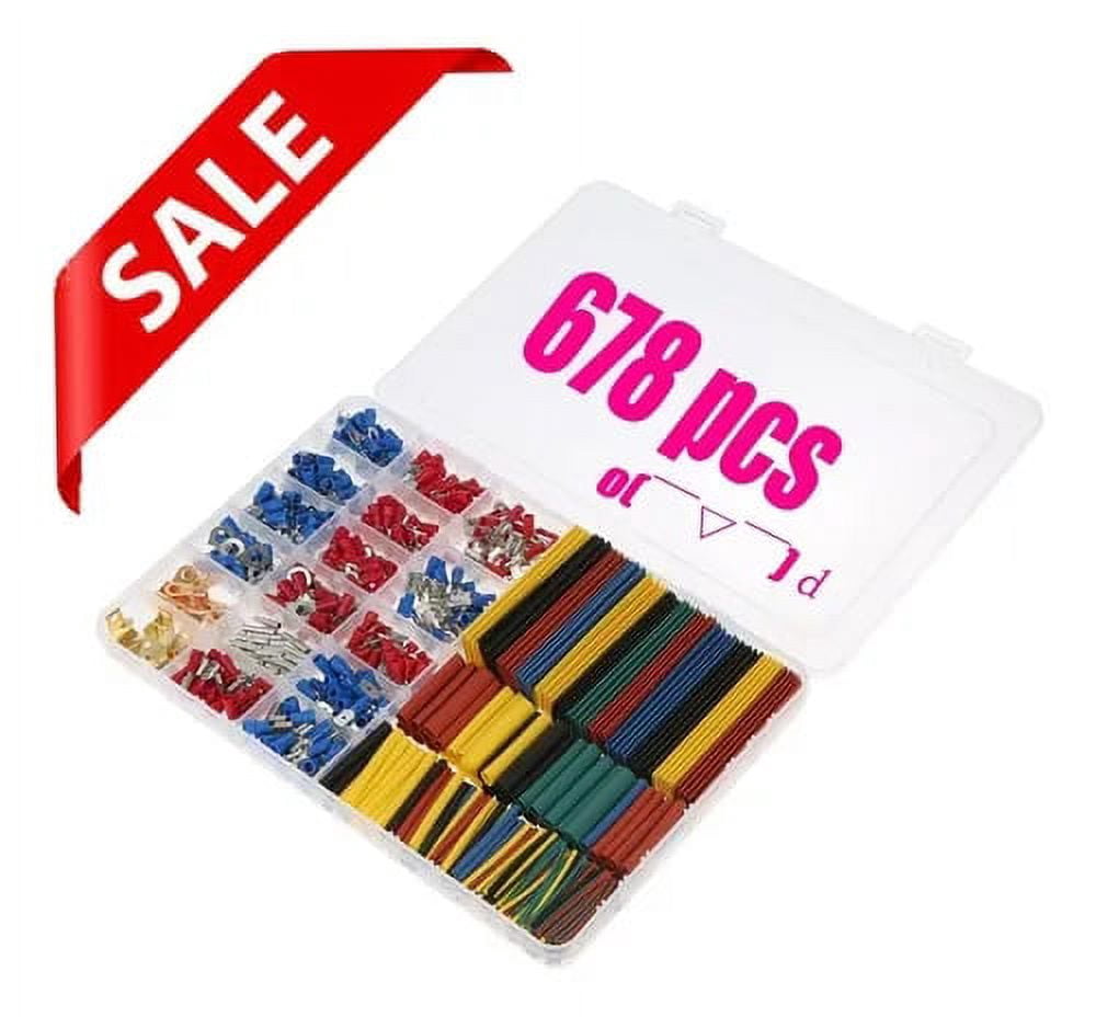 Sanuke 120Pcs Awg 8 6 4 2 Copper Wire Lugs With Heat Shrink Set, 60Pcs ...