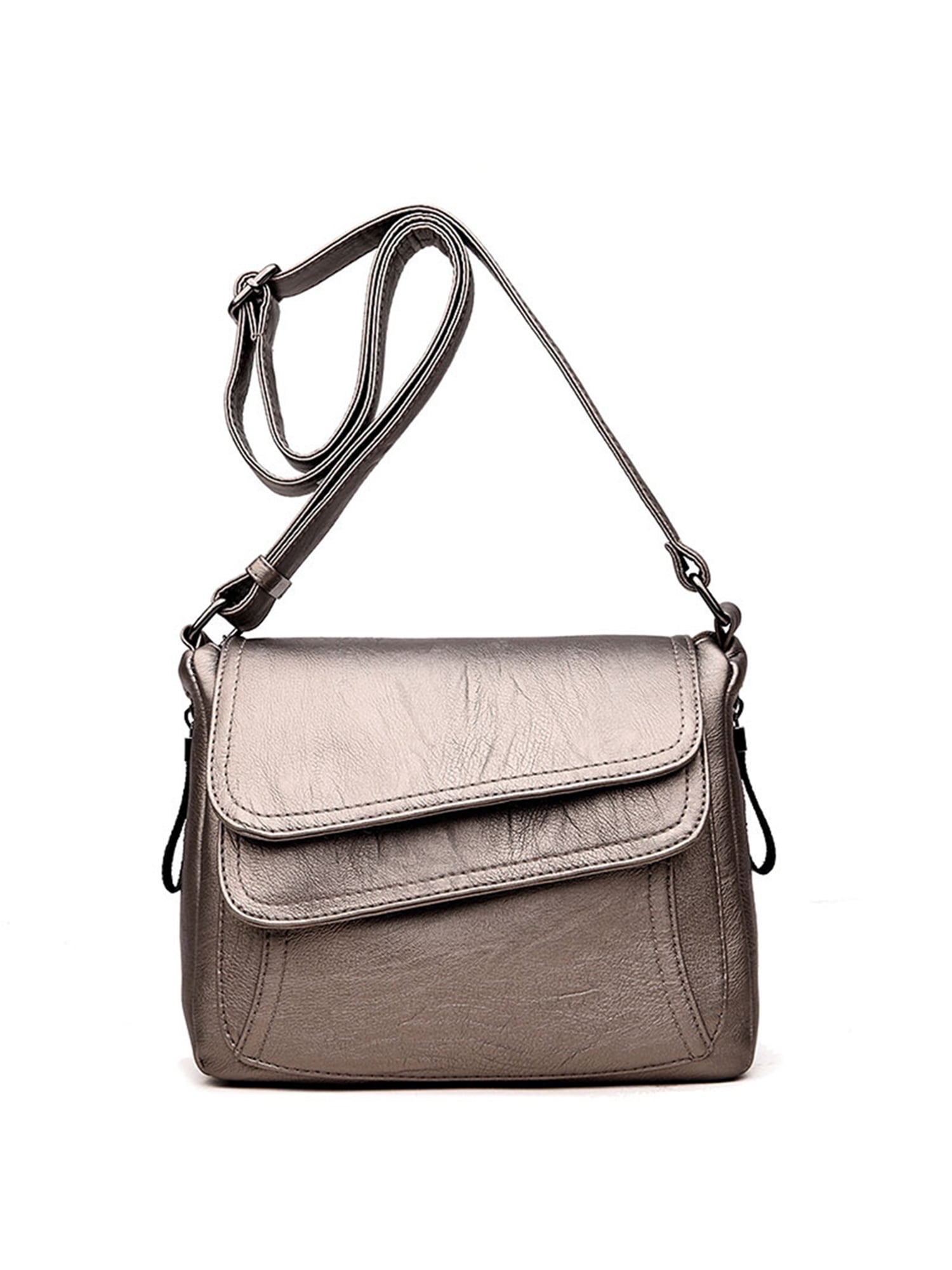 Sanviglor Crossbody Bags For Women Pu Leather Purse Handbag Zipper Flap