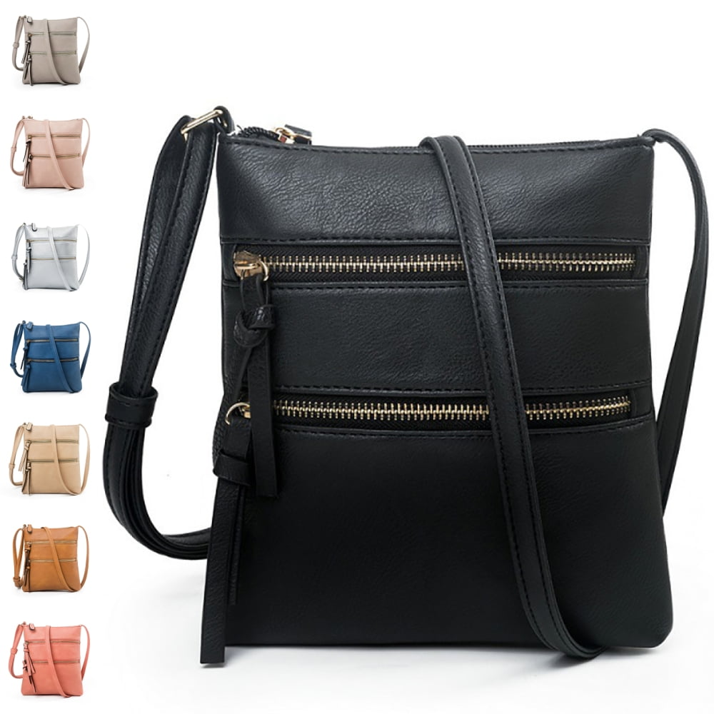 Sanviglor Ladies Casual Crossbody Purse Women Multi Pockets Shoulder