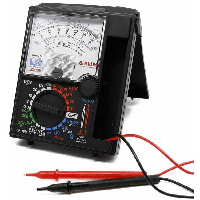 Sanwa SP-18D SP-18D | Analog Multimeter with Built-In Case - Walmart.com