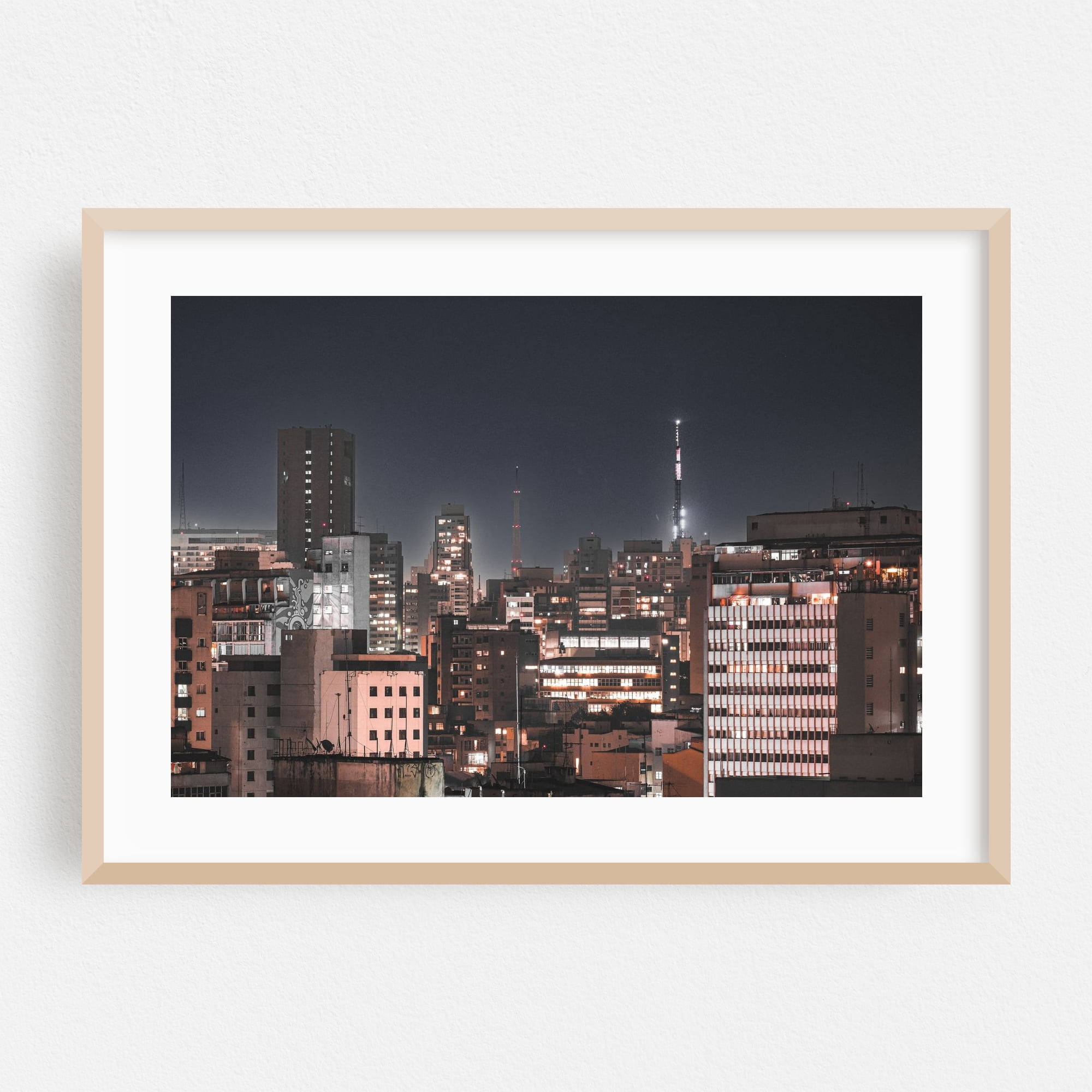 Sao Paulo Skyline at night - São Paulo São Paulo Brasil Photography Oak ...