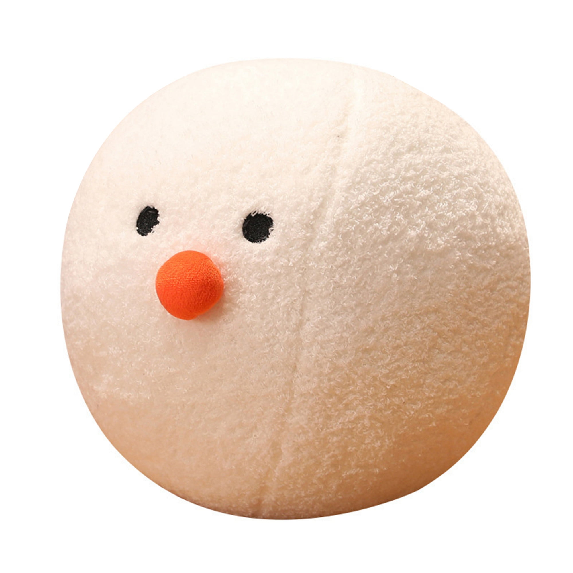 Saoakiny Adorable Snowball Plush Toy Cute Cartoon Snowman Stuffed Dolls ...