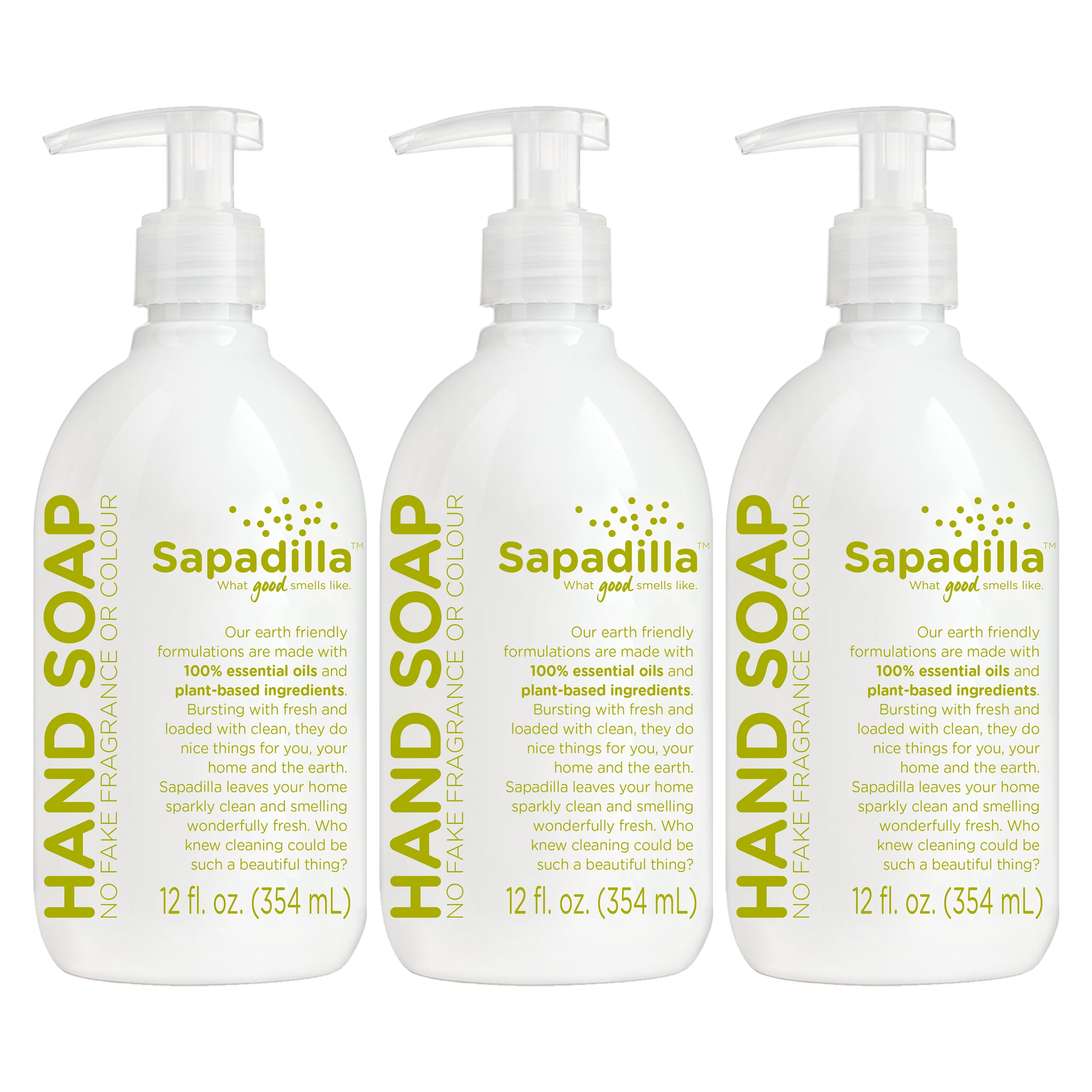 Sapadilla Liquid Hand Soap - Rosemary + Peppermint - Made with 100% ...