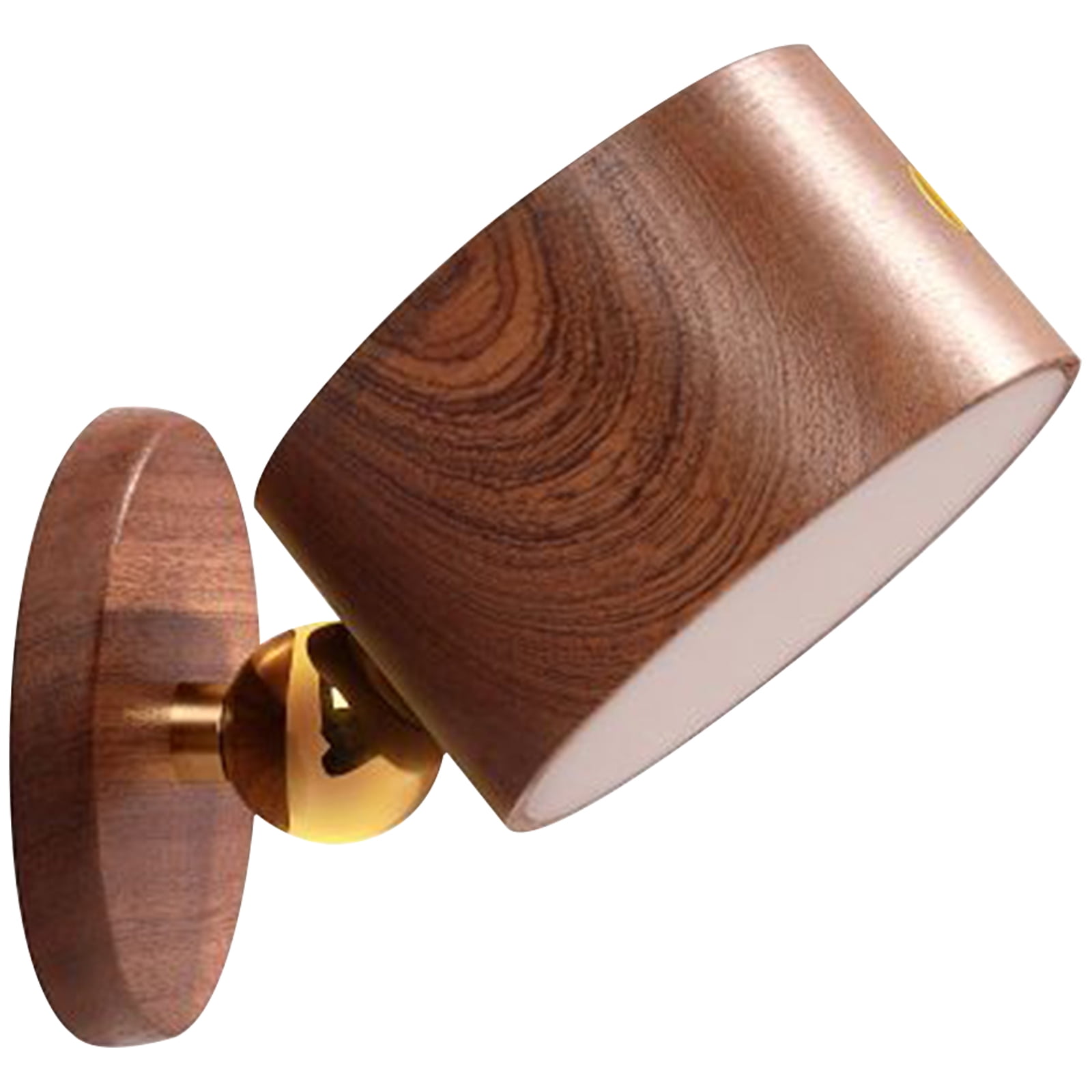 (Sapele) 360° rotating magnetic ball LED wall-mounted reading light ...