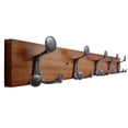 Sapele Mahogany 30 inch with 5 hooks 1 Wall Mounted Coat Rack - Walmart.com