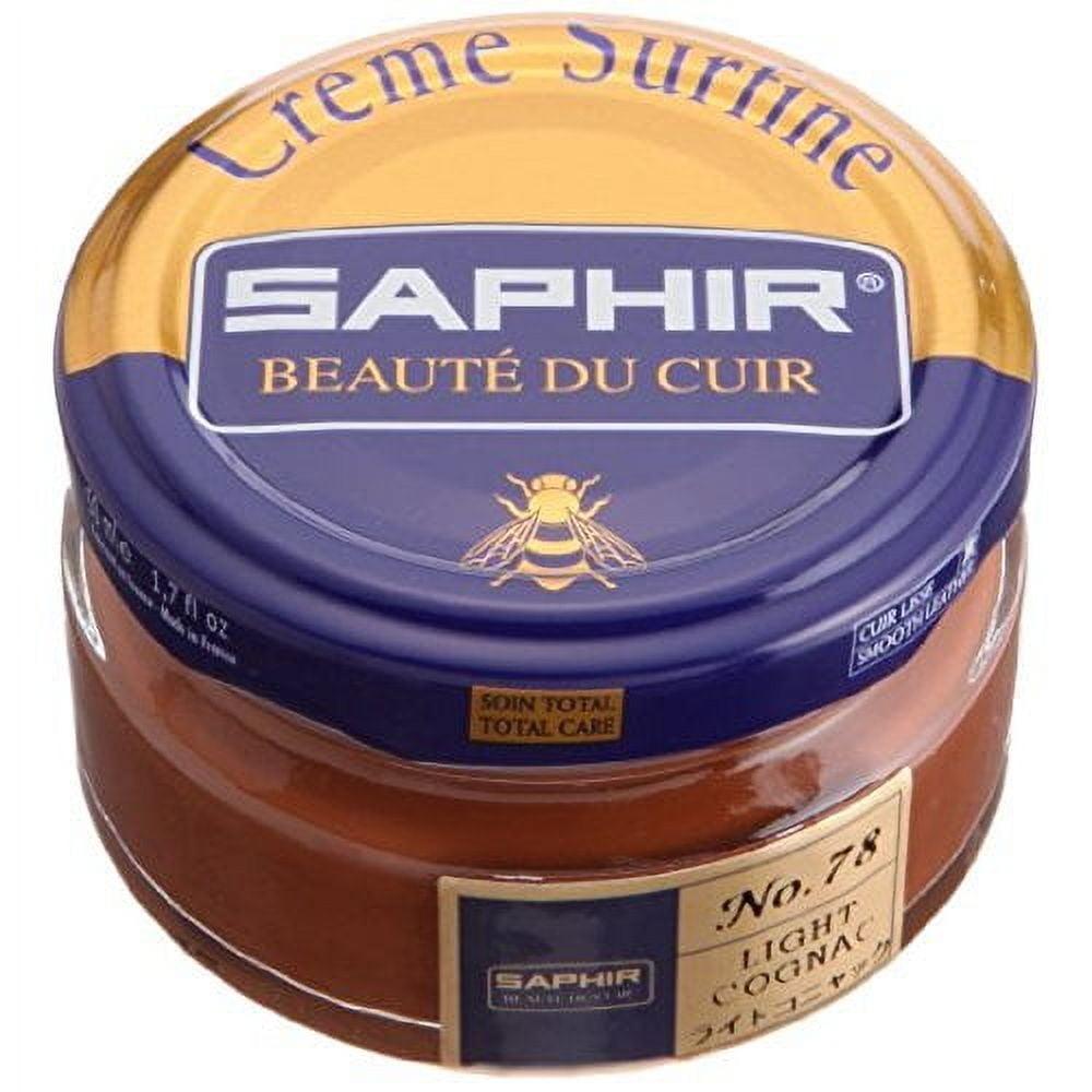 Saphir Beaute du Cuir Creme Surfine Shoe Polish 50ml Jar-78 Light Brown ...
