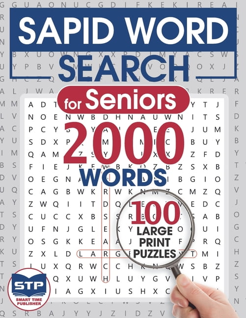 Big Large Set 4 in 1. (Adults Edition) Sapid Word Search for Seniors ...