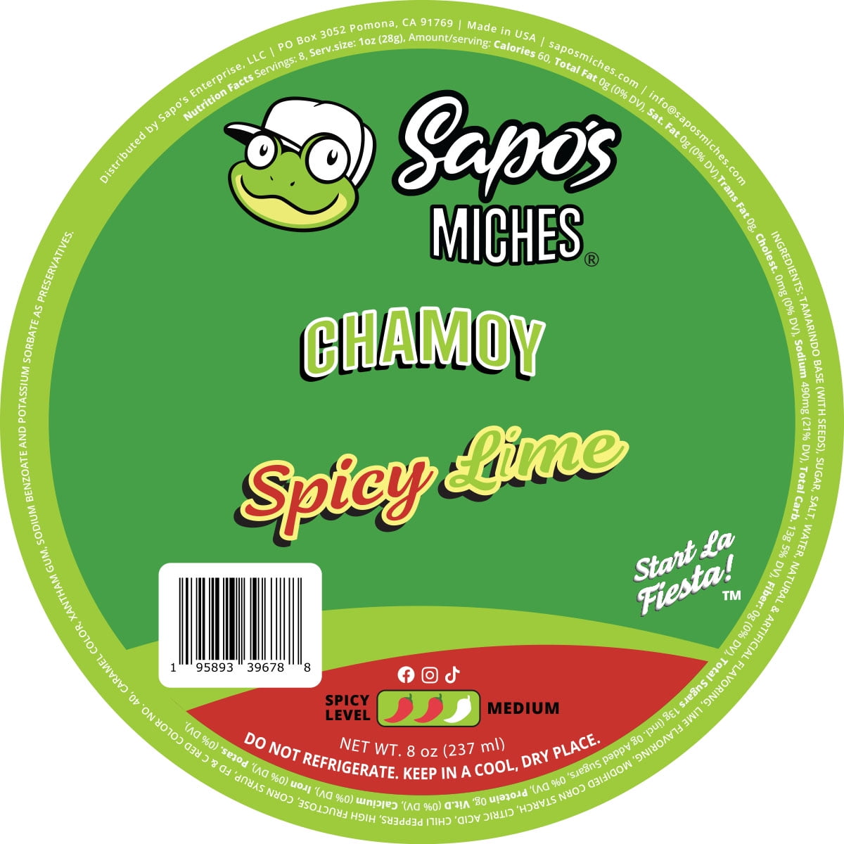 Sapo's Miches Chamoy Rim Rimming Paste Dip for Drinks & Fruit, 8 oz ...