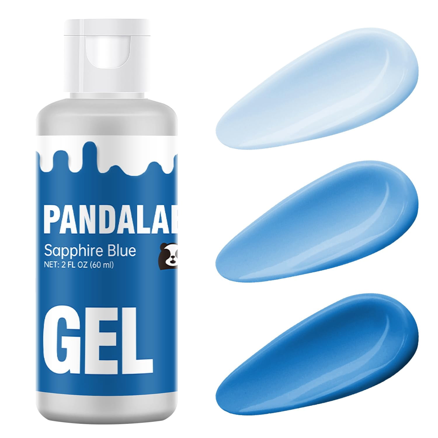 Sapphire Blue Gel Food Coloring - SMRPandalab 2 Ounce High Concentrated ...