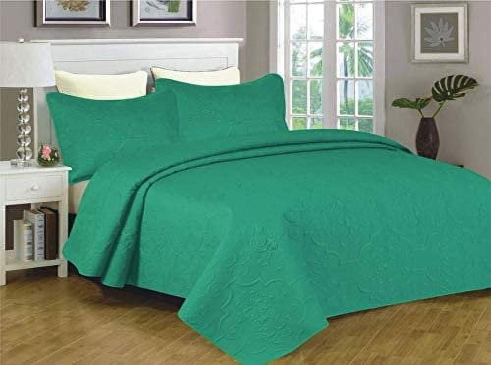 Sapphire Home 3-Piece Full/Queen Oversize Bedspread Coverlet Bedding ...