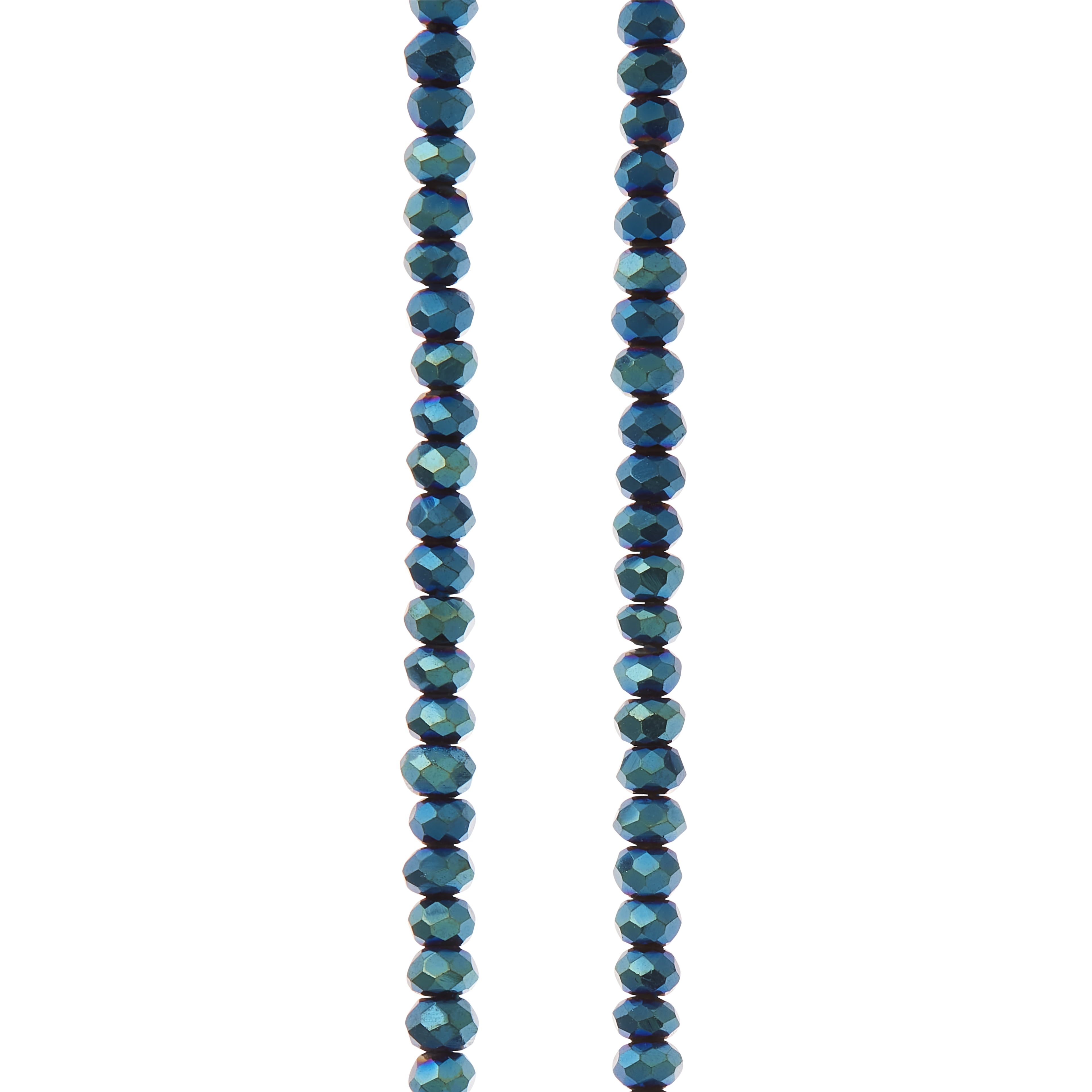 Sapphire Iris Glass Rondelle Beads - 3mm by Bead Landing™ - Walmart.com