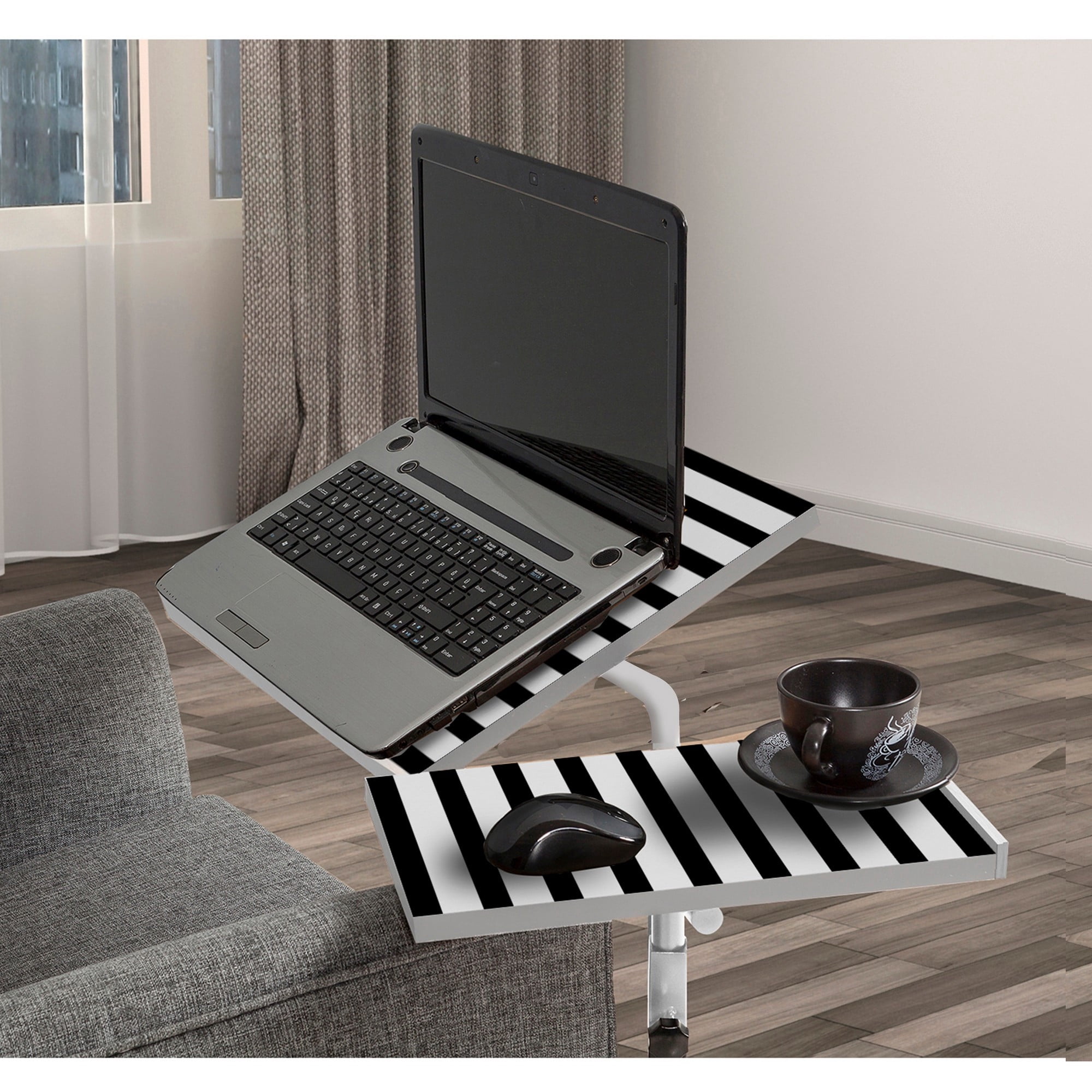 Sapphire-Jess-White, Black-Laptop Standing Desk - Walmart.com