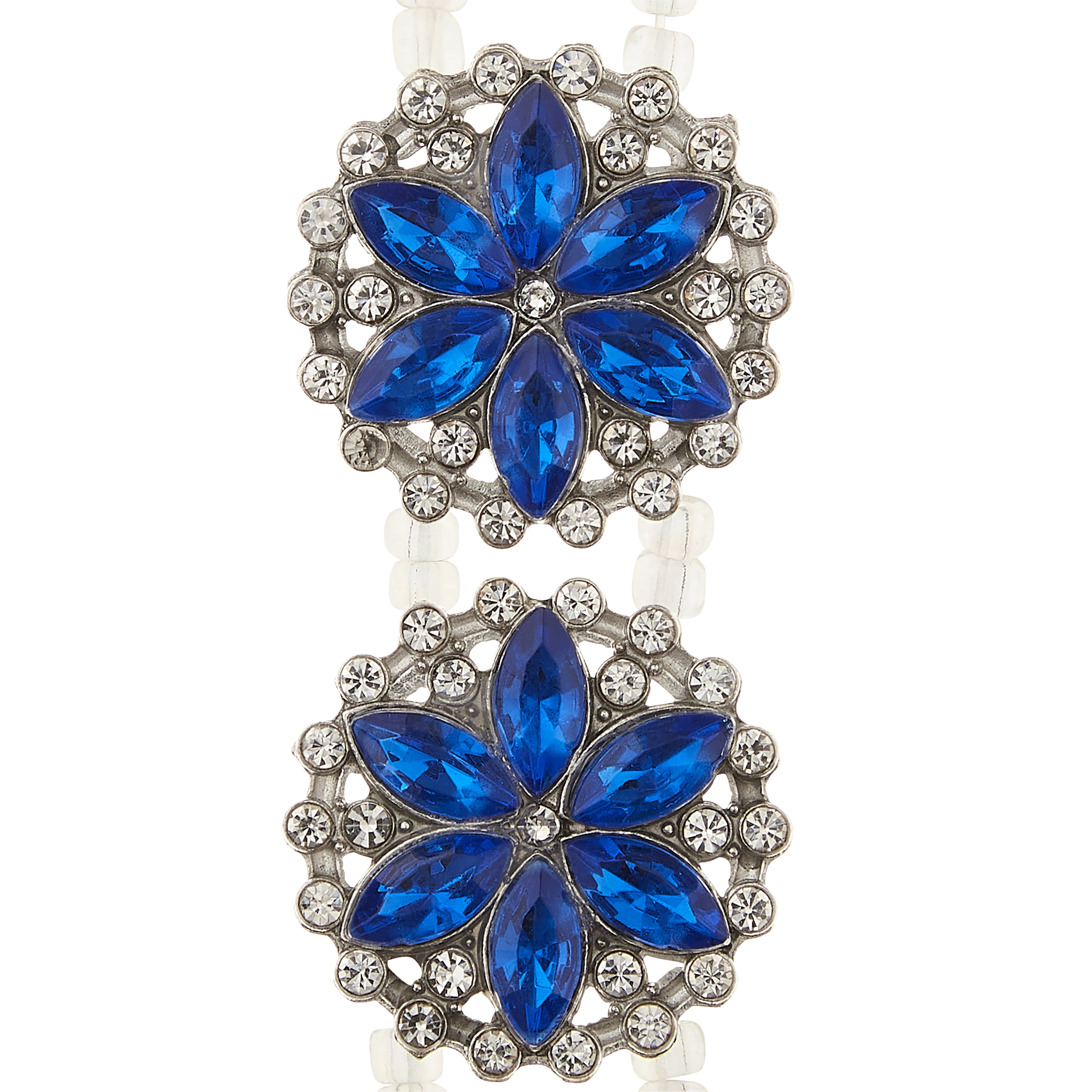Sapphire Metal Flower Sliders - 27mm by Bead Landing™ - Walmart.com