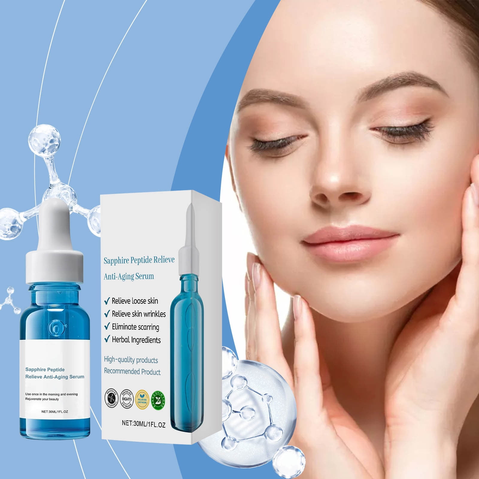 Sapphire Peptide Aging Aging For Fine Lines And Hydrating To And Dry ...