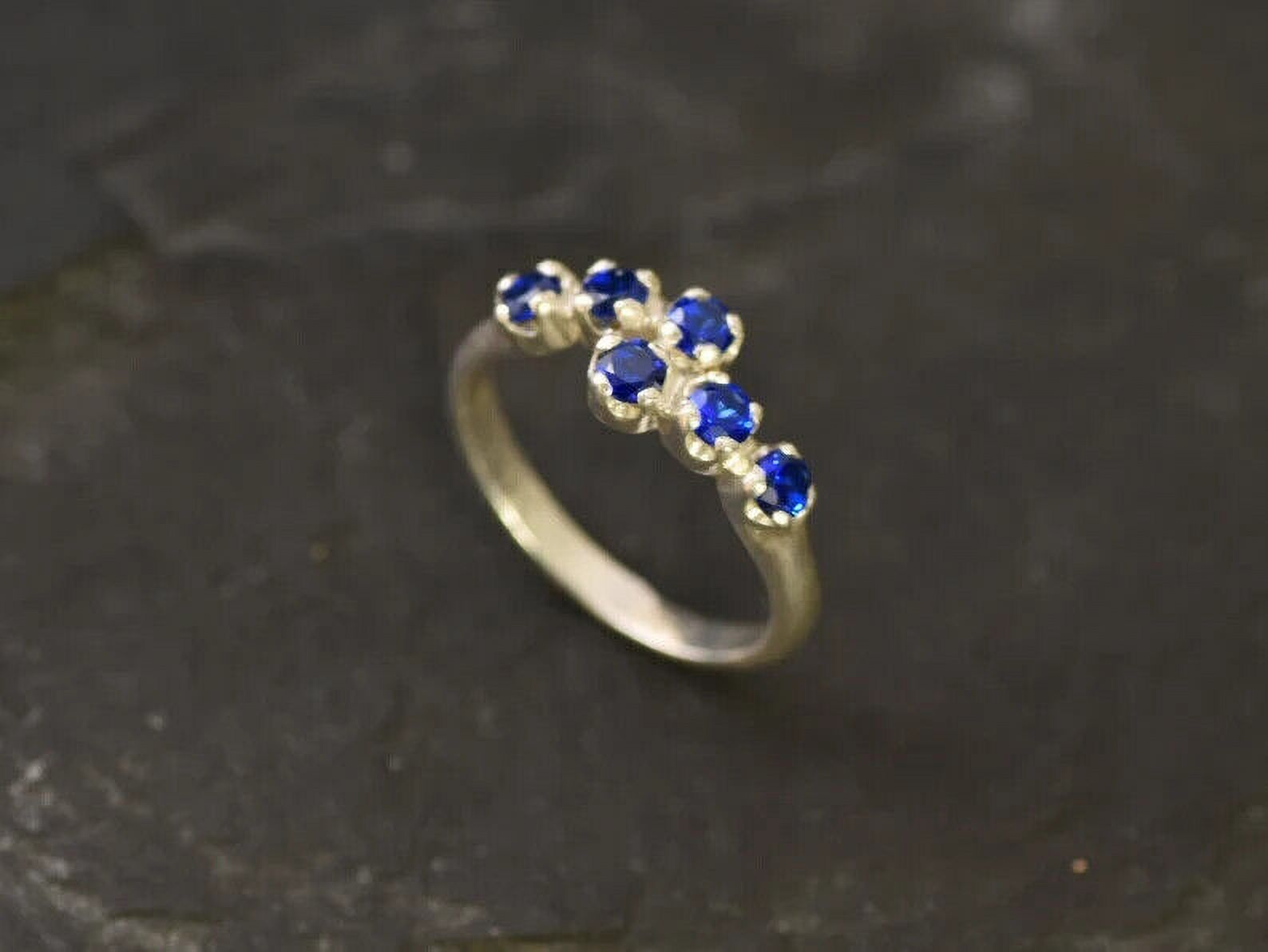 Sapphire Ring Natural Sapphire Sparkly Blue Ring, Royal Blue Ring ...